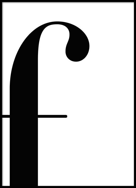Letter F Posters